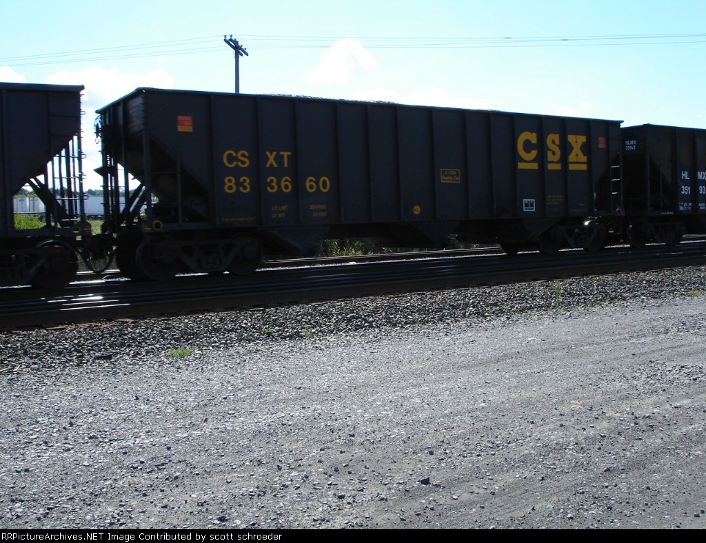 CSX 833660 & HLMX 35193 Open Hopper's EB